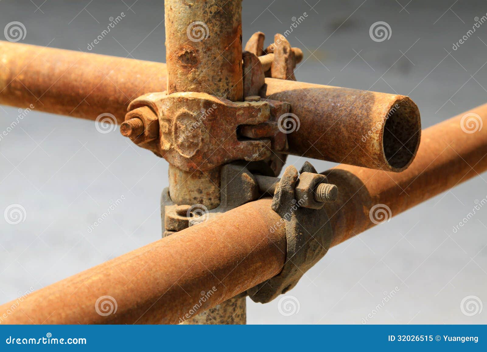 Rusty Metal Scaffolding Elements Stock Image - Image of concepts ...