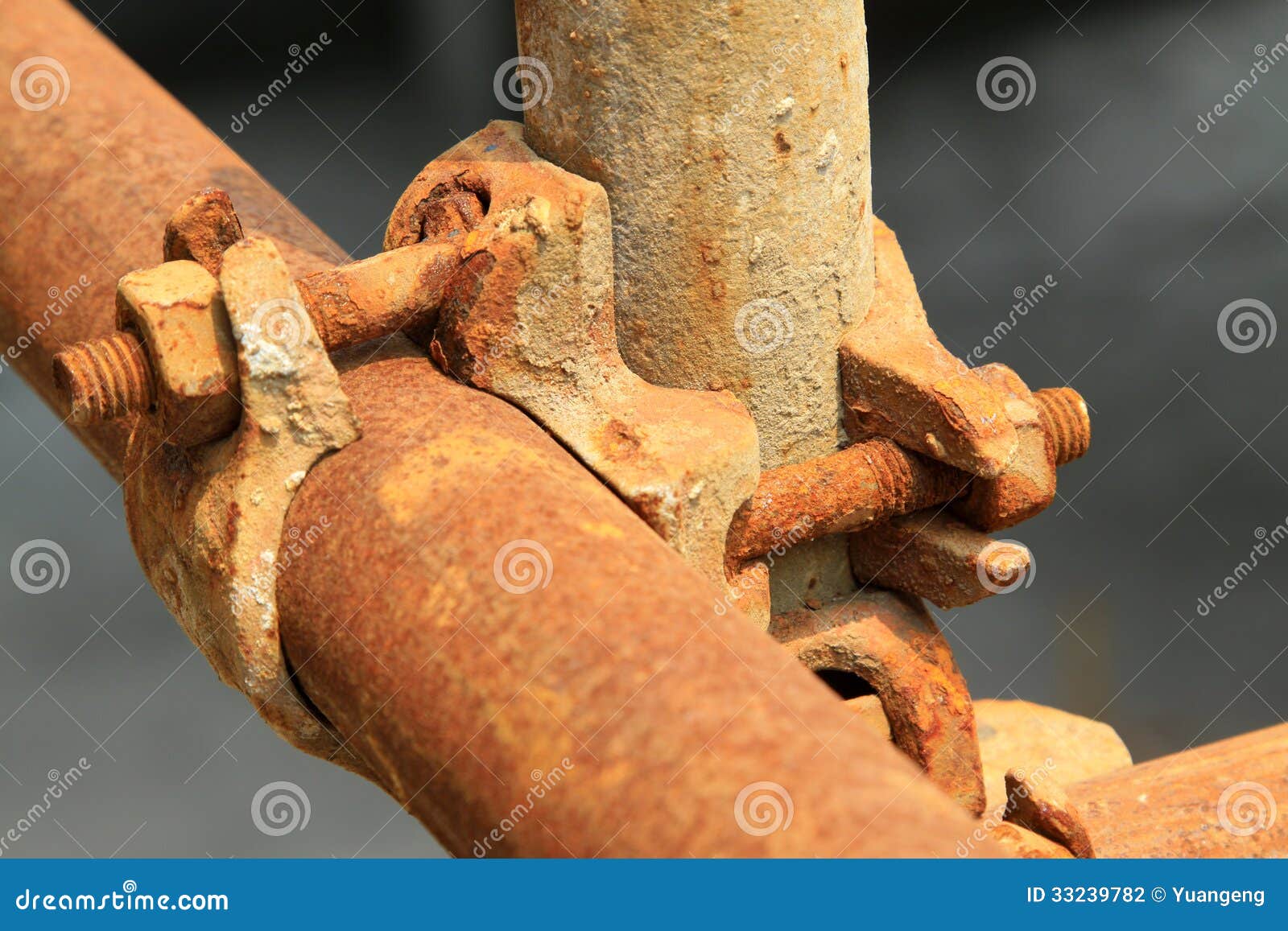 Rusty Metal Scaffolding Elements Stock Photo - Image of components ...