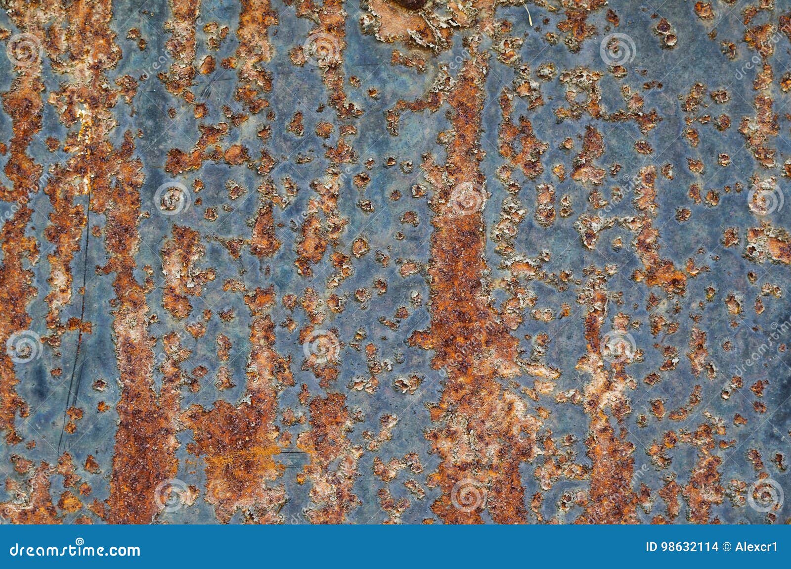 Rusty Metal Sheet with Paint Peeling Off Stock Photo - Image of aged ...