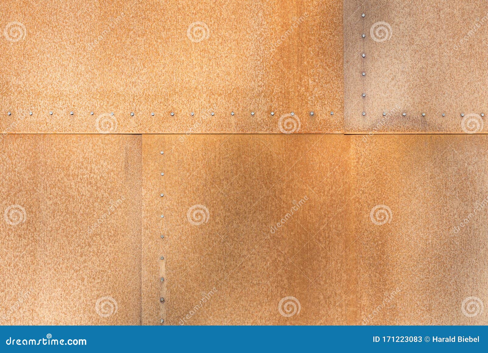 Rusty Metal with Small Rivets Stock Image - Image of metallic, texture ...