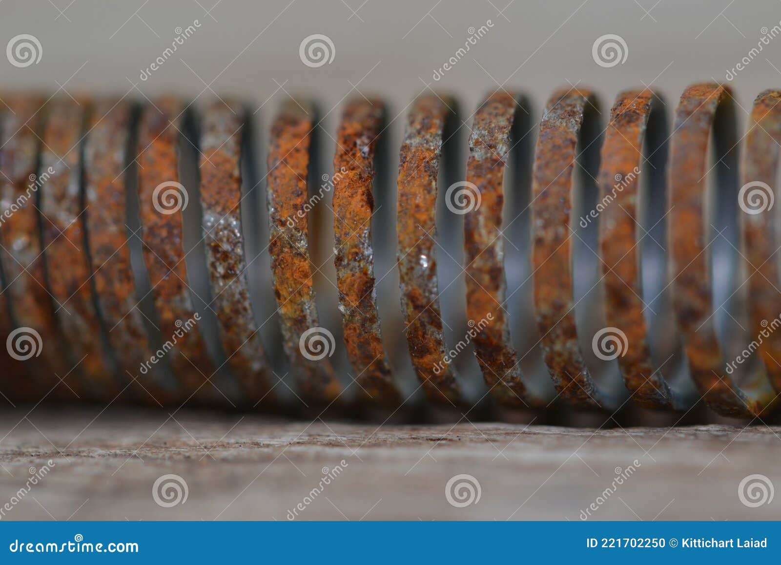 Rusty metal spring stock photo. Image of full, rusty - 221702250