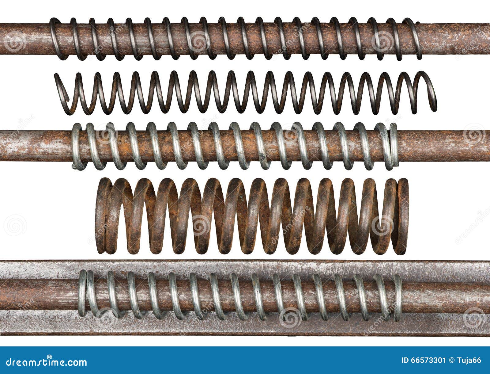 Rusty metal springs stock image. Image of steel, isolated - 66573301