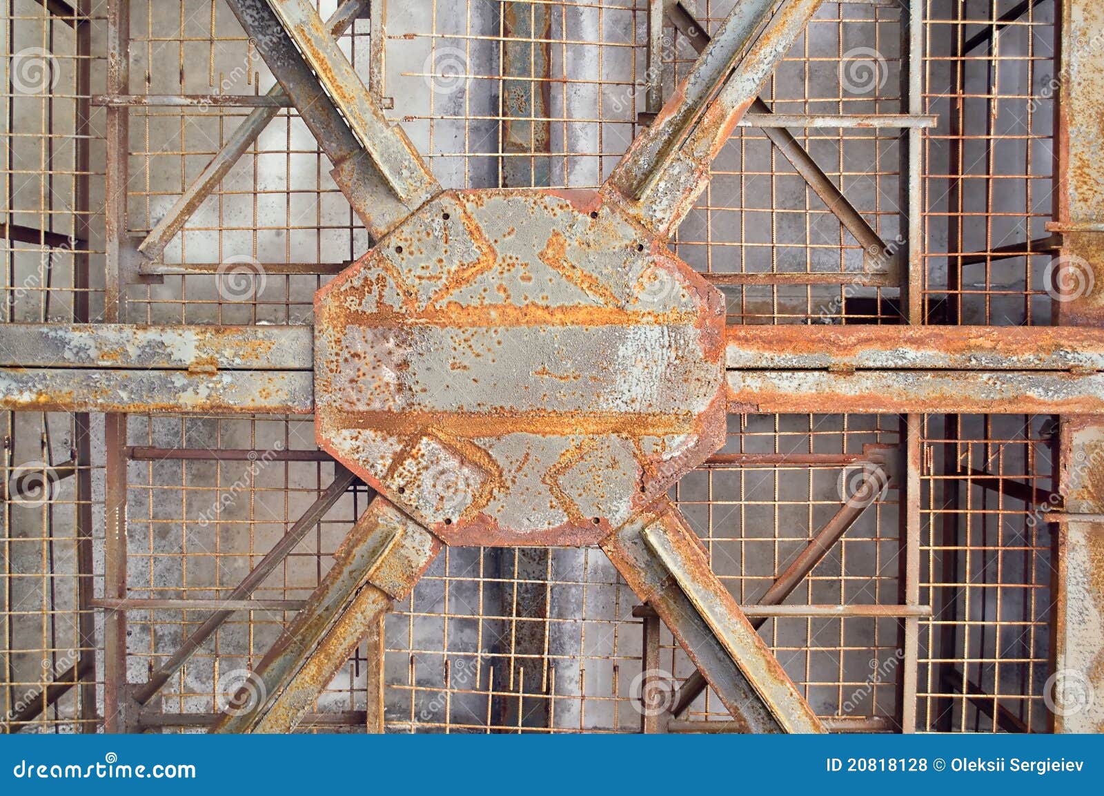 Rusty metal structure stock photo. Image of bars, railing - 20818128