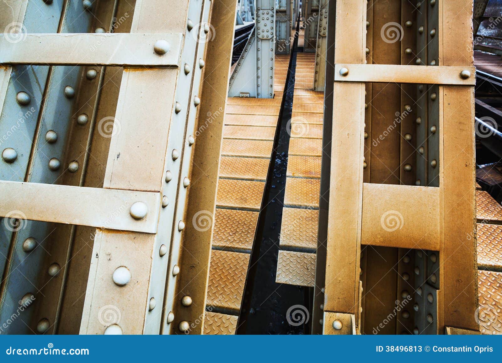 Rusty metal structure stock image. Image of view, rails - 38496813