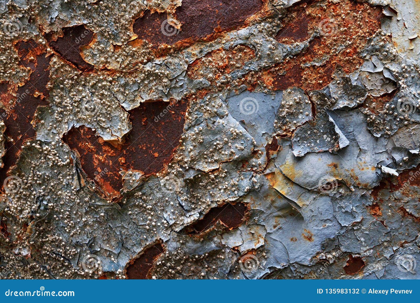 Rusty Metal Surface with Peeling Paints. Stock Photo - Image of rust ...