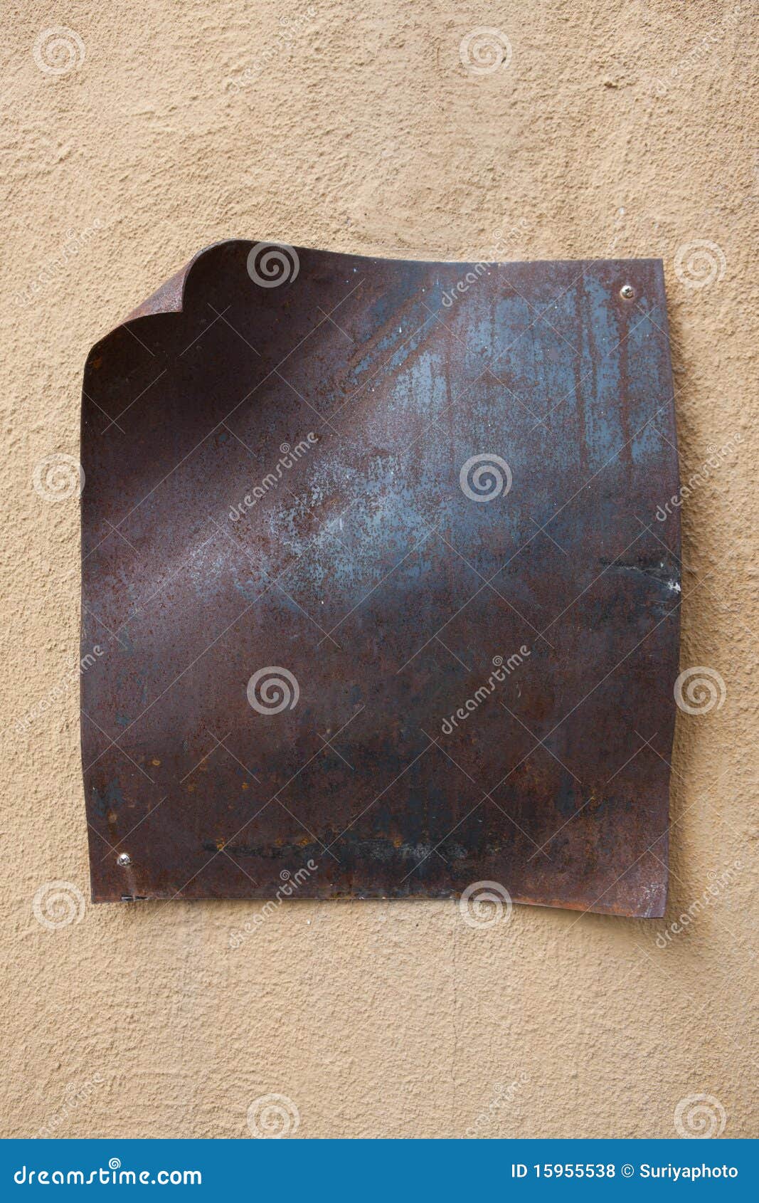 Rusty Metal Tag stock photo. Image of isolated, decay - 15955538