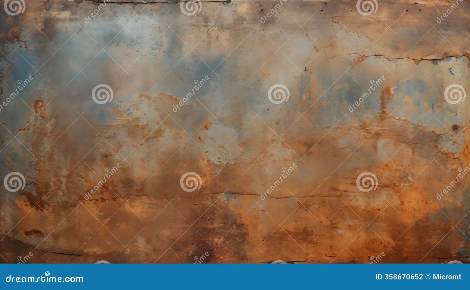 Rusty and Metal Texture Background. Realistic Russet Sample, Template ...