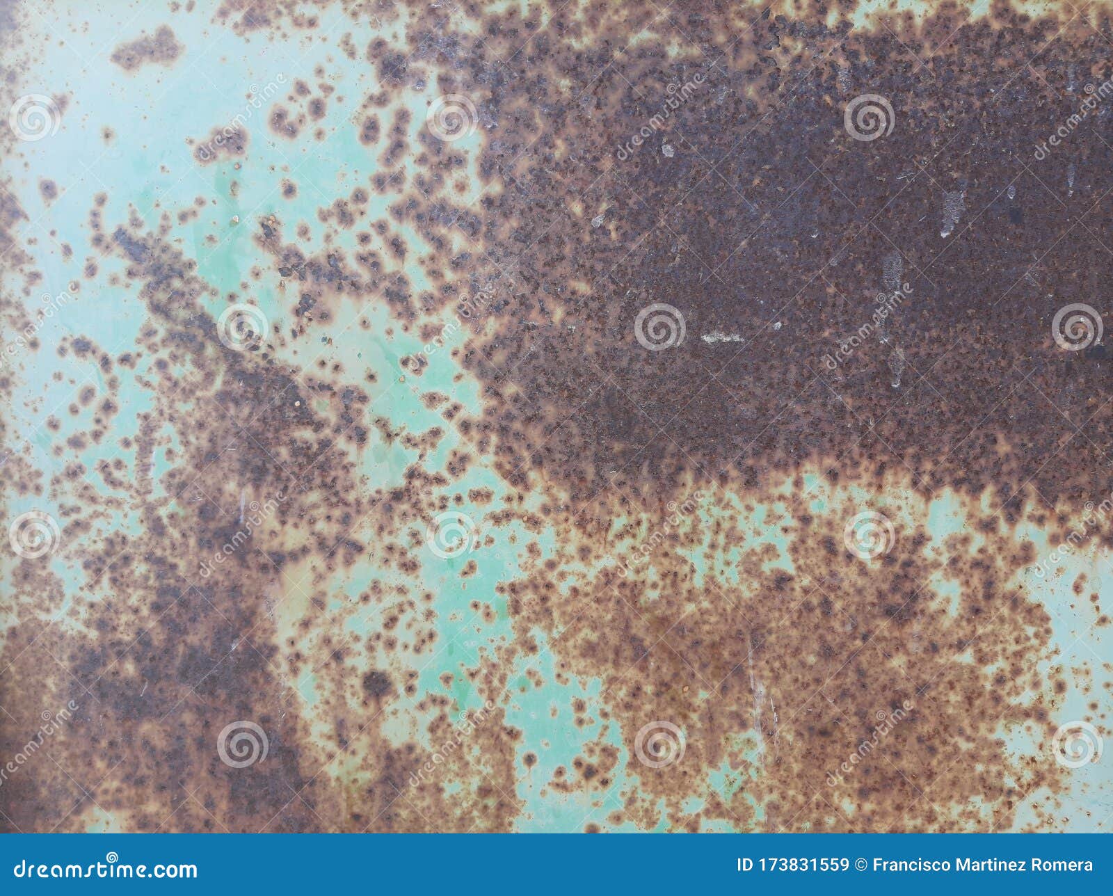 Green Rusty Metal Texture, Green Metal Background Stock Image - Image ...