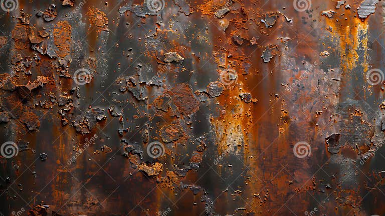 Rusty Metal Texture with Rust and Paint Stock Image - Image of metal ...