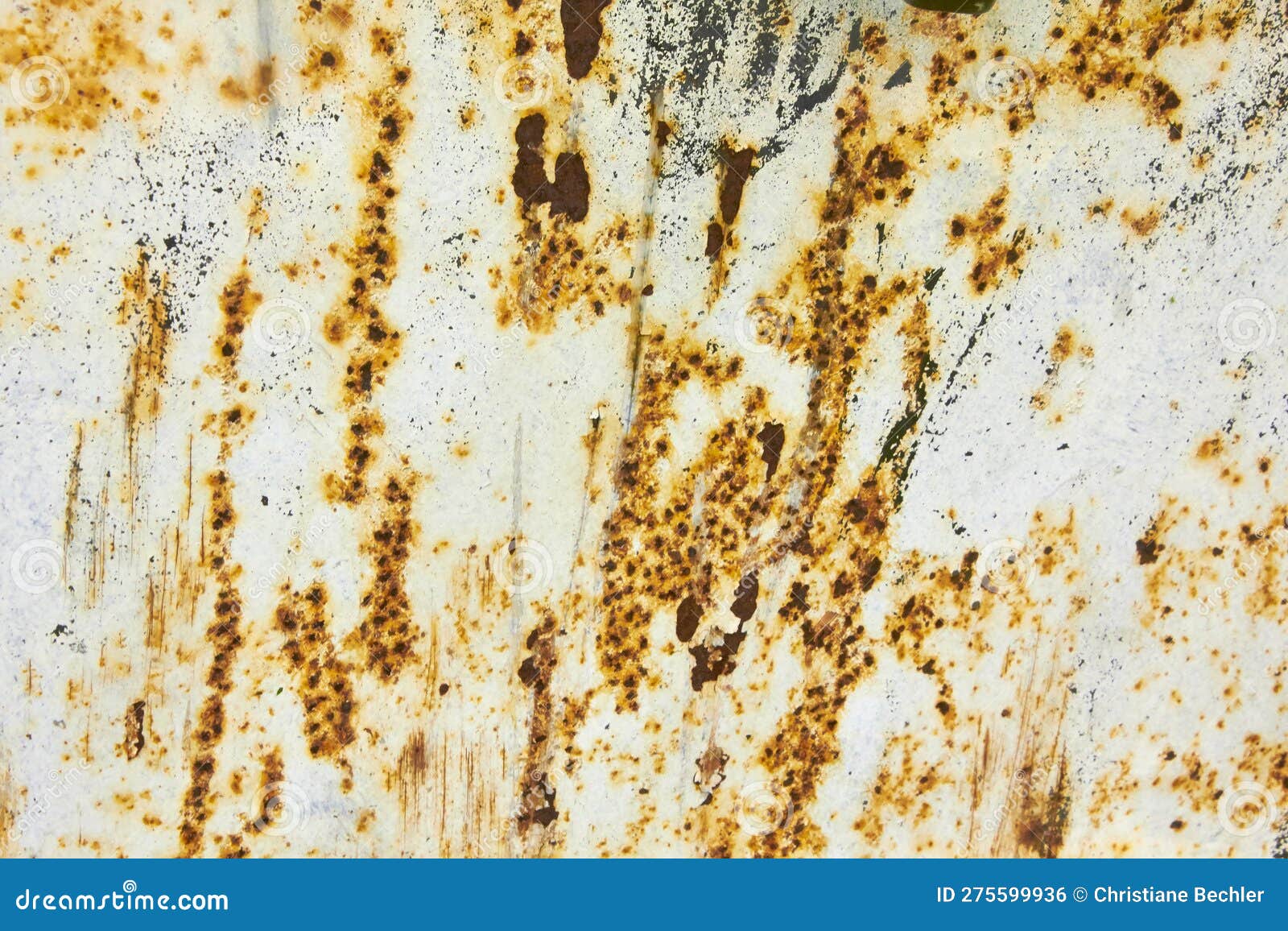 Rusted Metal Surface with Different Structures and Colors Stock Photo ...