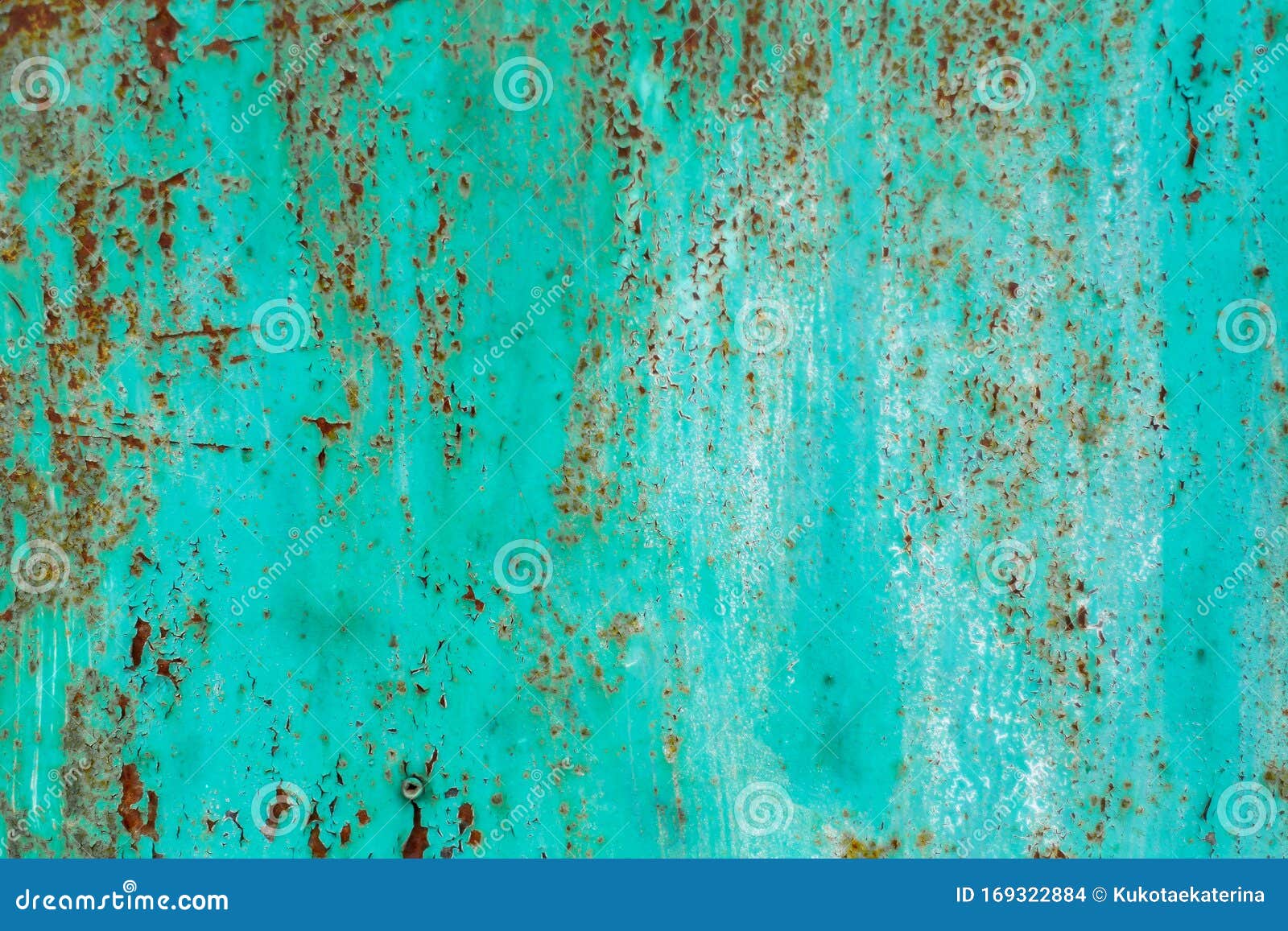 Rusty Metal Texture and Turquoise Paint Stock Photo - Image of detail ...