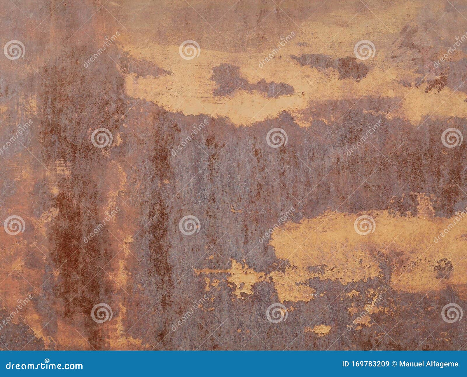 Rusty Metal Texture Wallpaper with Different Shapes in Different Shades ...