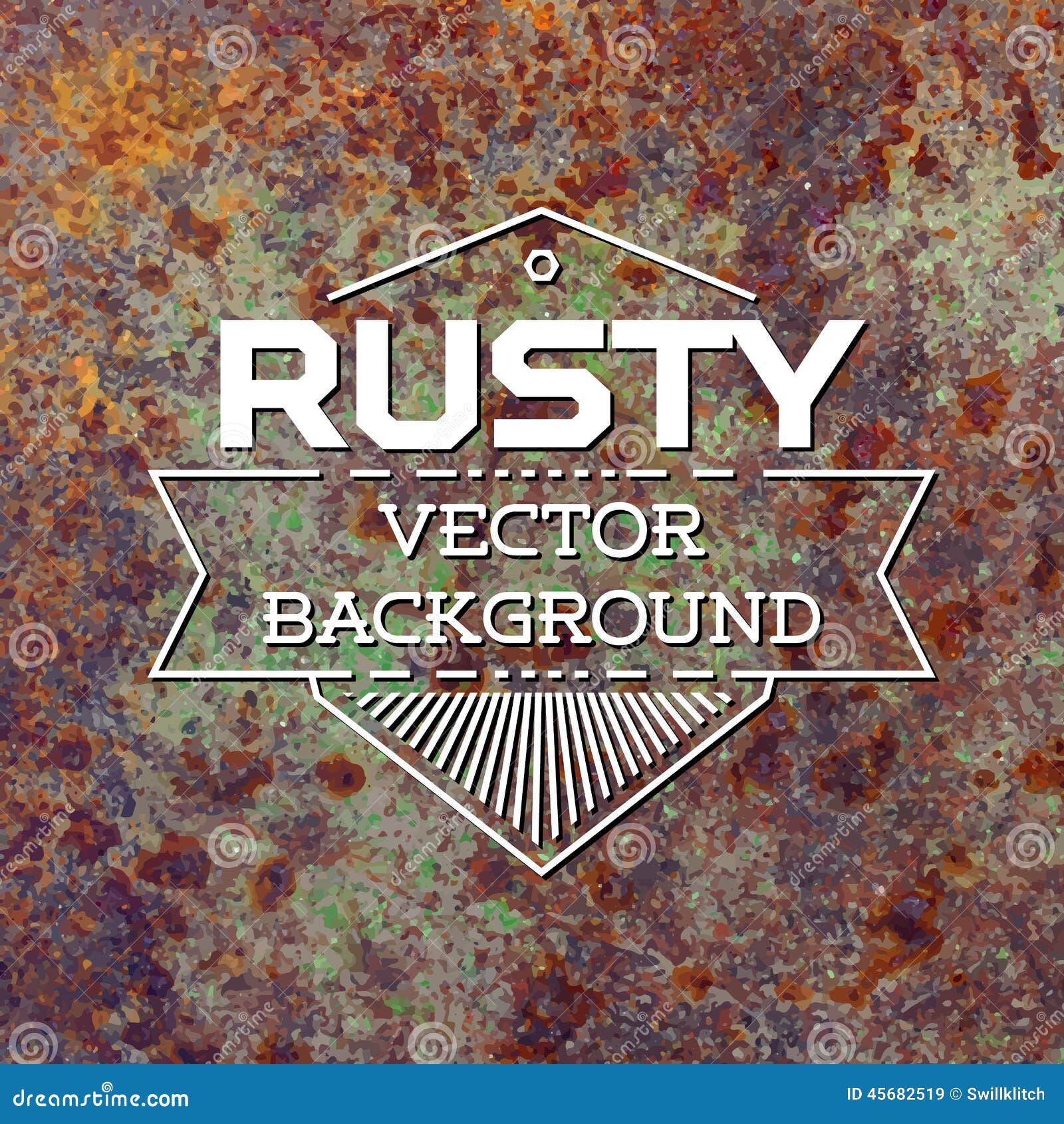 Rusty Metal Vector Background Stock Vector - Illustration of design ...