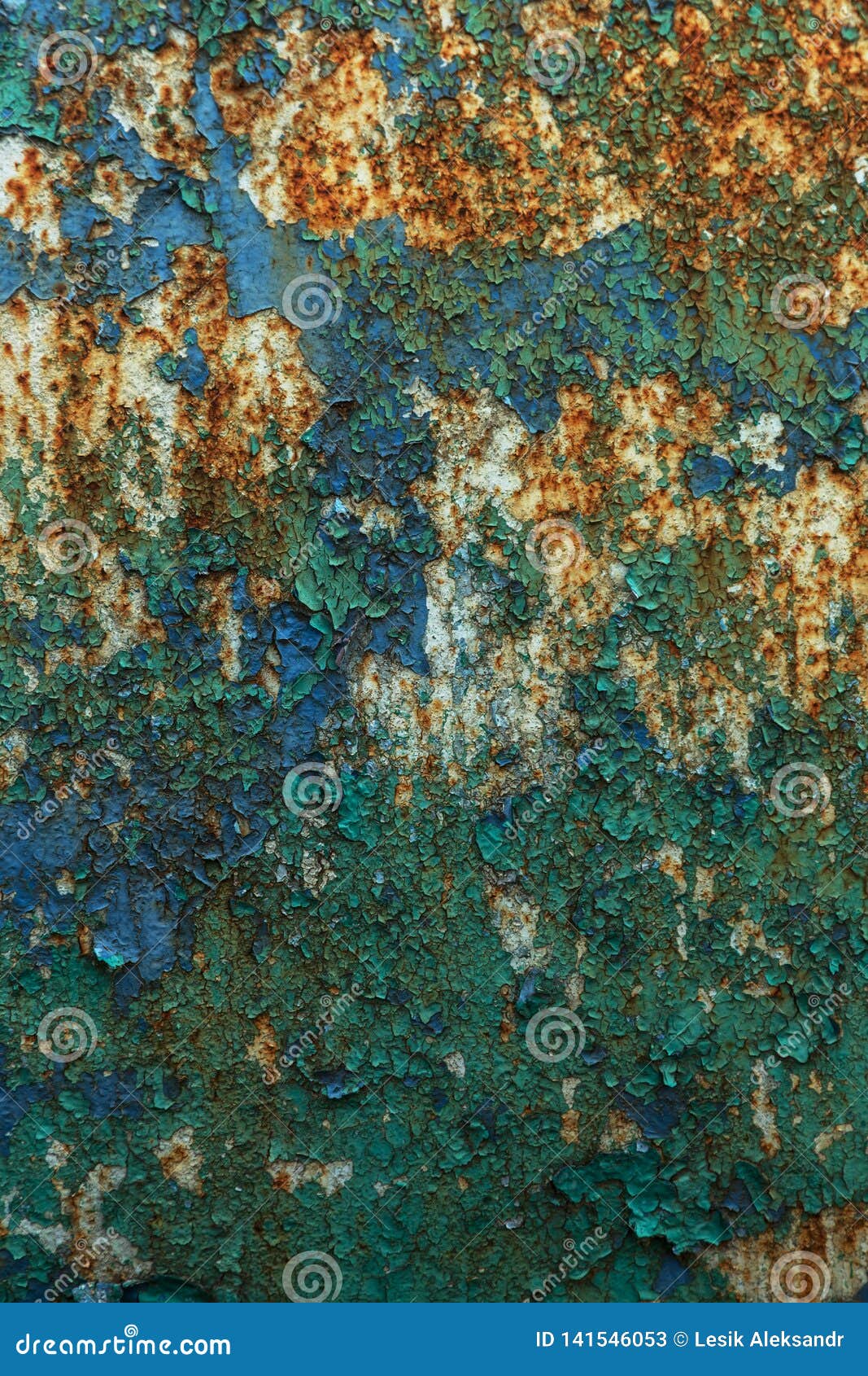 Rusty Metal Wall, Old Iron Sheet, Covered with Rust with Multi-colored ...