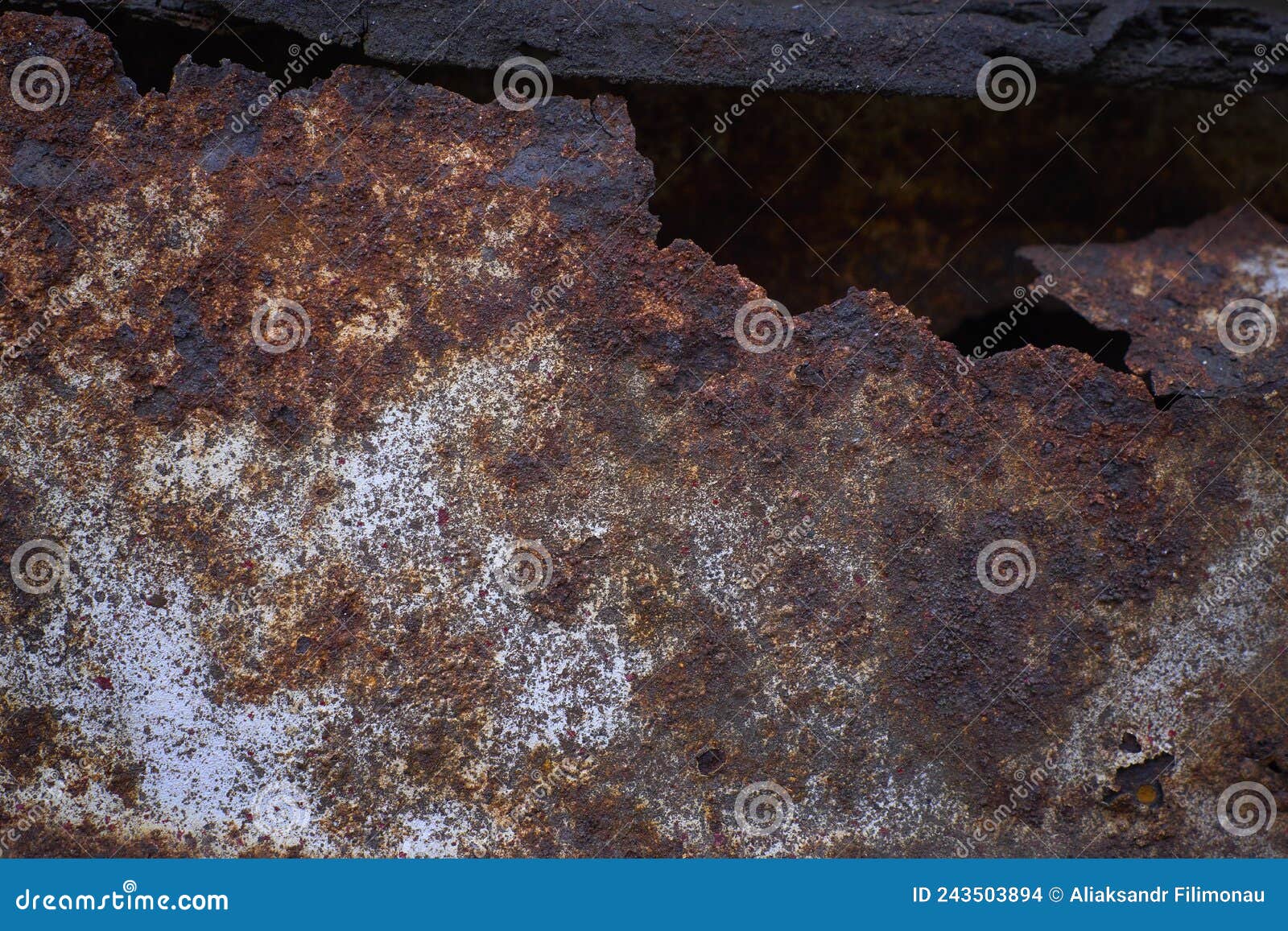 Rusty Metal Wall, Old Iron Sheet Covered with Rust Stock Photo - Image ...