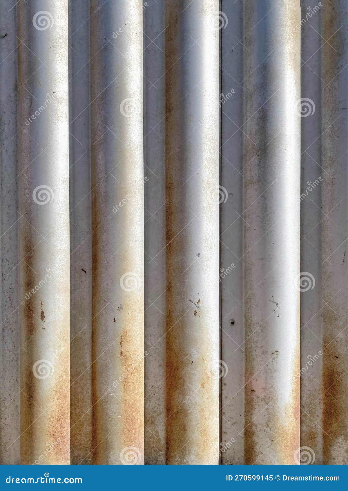 Rusty Metallic Gate Texture with Vertical Ripples Stock Image - Image ...