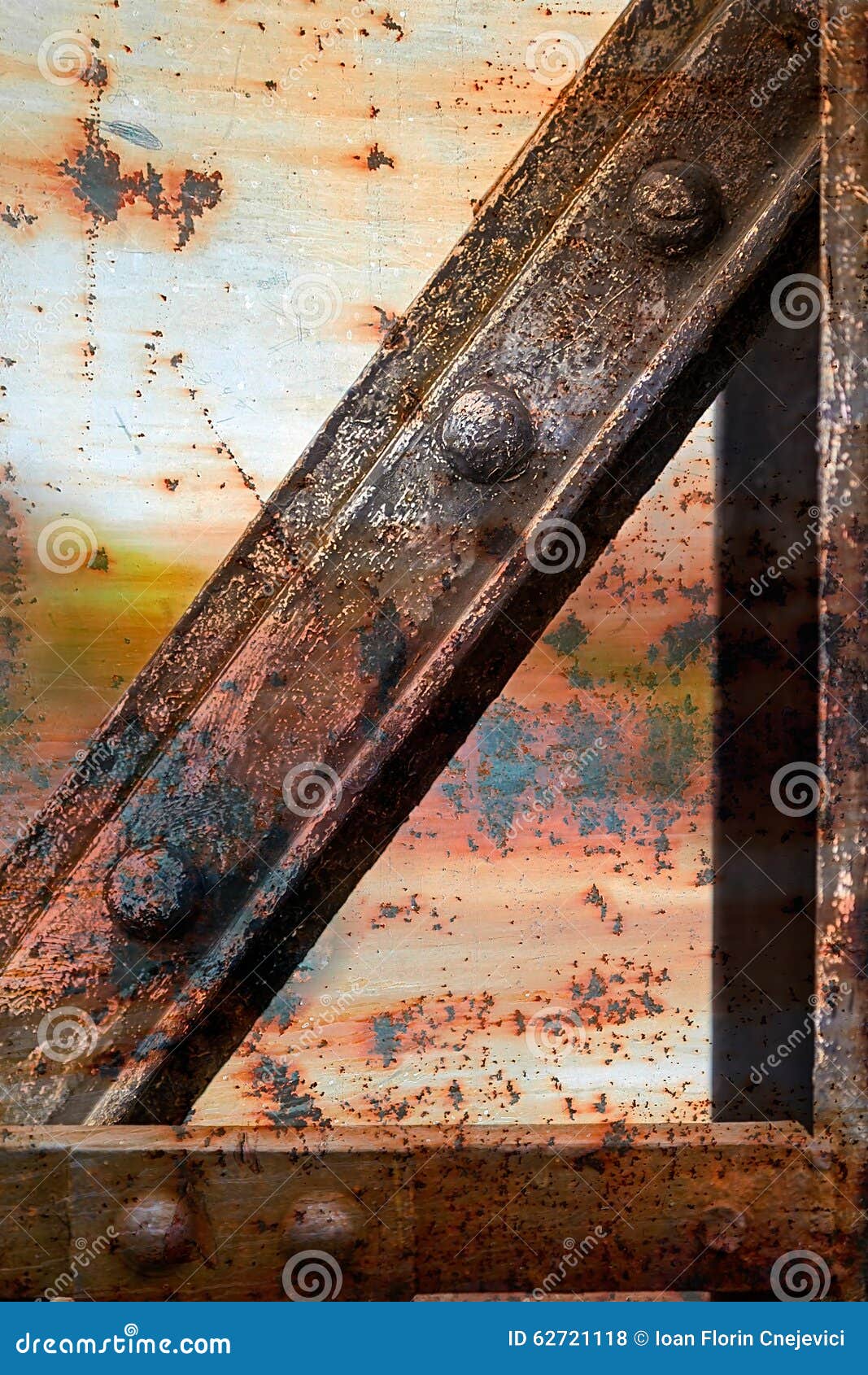 Rusty metallic structure 1 stock photo. Image of background - 62721118