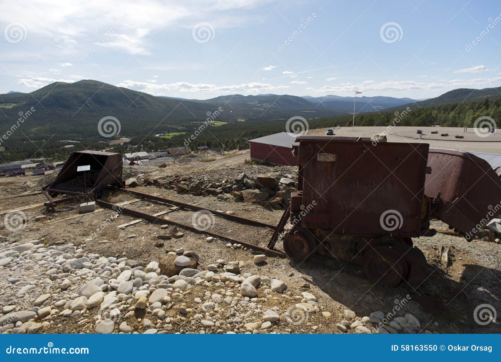 Rusty Mining Equipment, Folldal Stock Photo - Image of europe, material ...