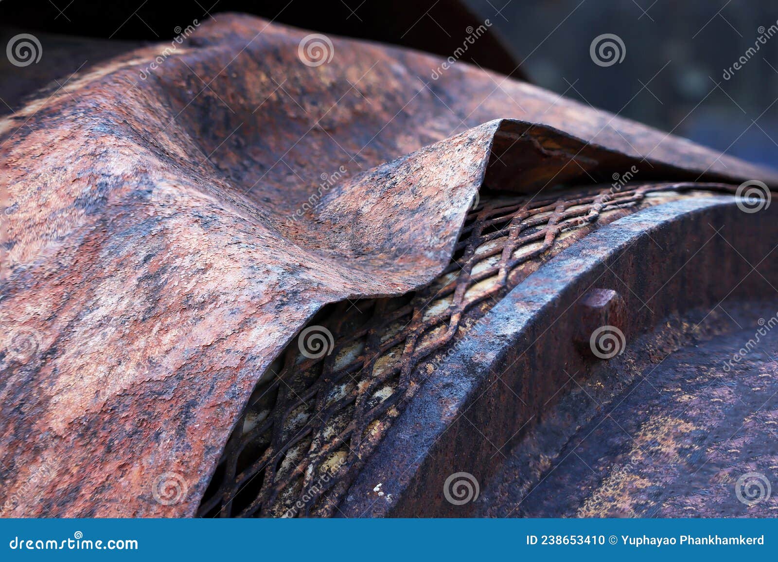 Rusty Mining Machinery. Abandoned Old Tin Mining Equipment Stock Photo ...