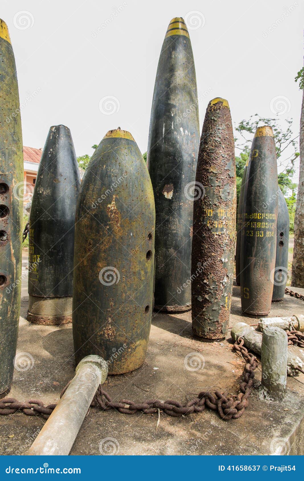 Rusty mortar shell stock image. Image of military, army - 41658637