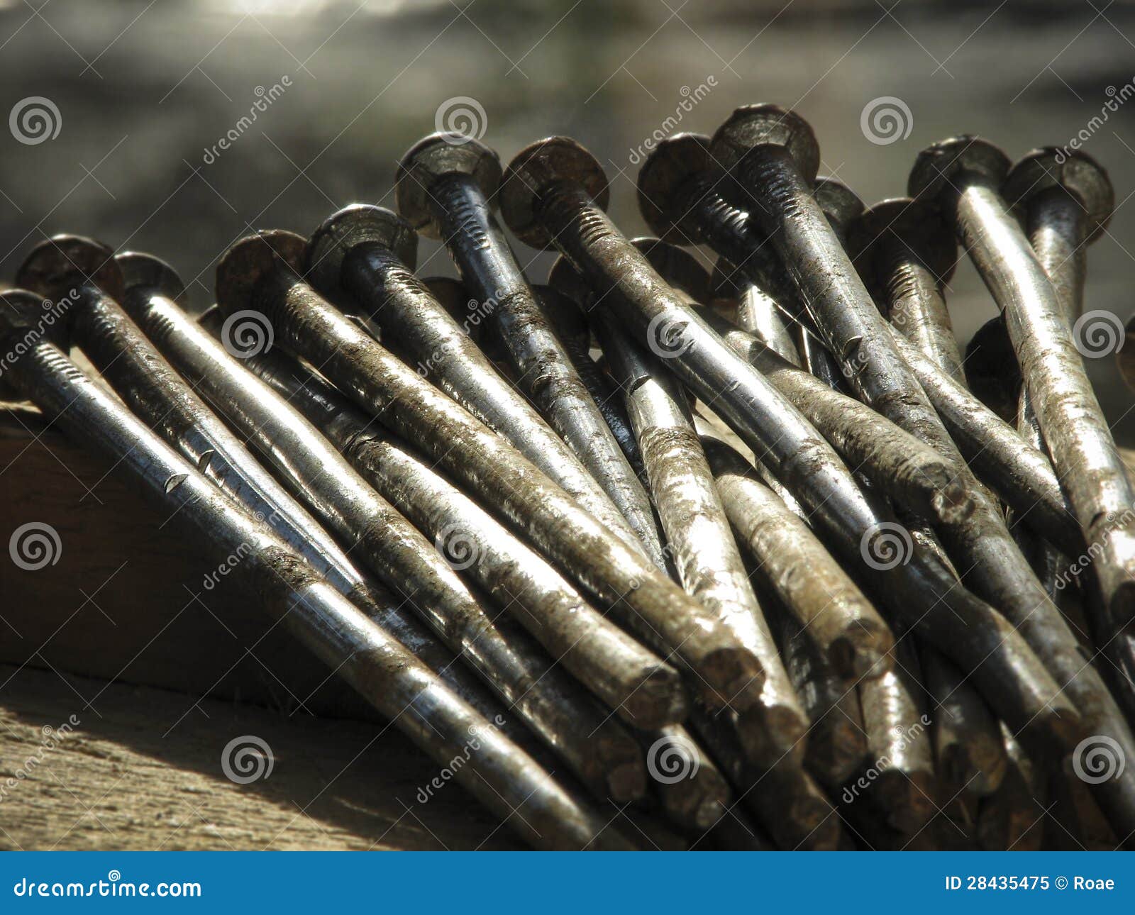 Rusty nails stock image. Image of gridiron, deserted - 28435475