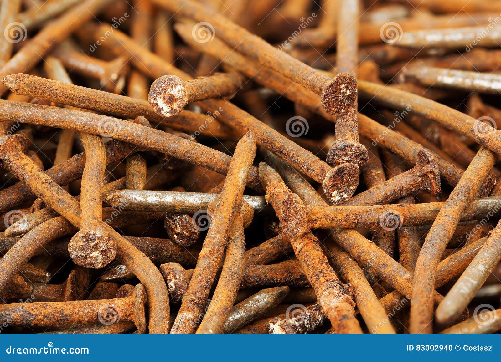 Rusty nails stock photo. Image of grunge, corroded, background - 83002940