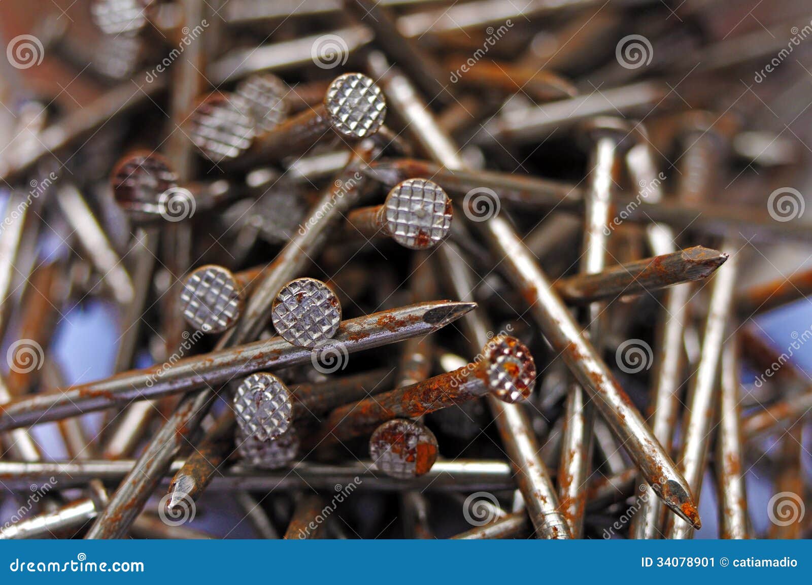 Rusty Nails Resemble A Face Royalty-Free Stock Photography ...