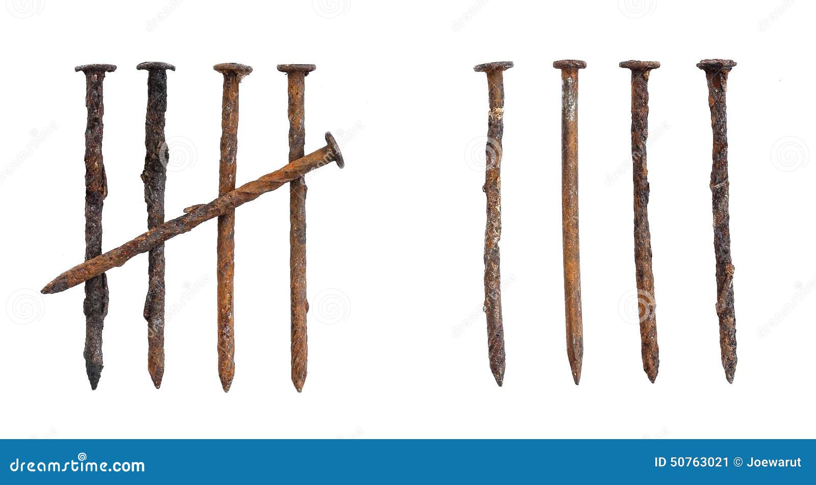 Rusty nails stock image. Image of pile, macro, iron, object - 50763021