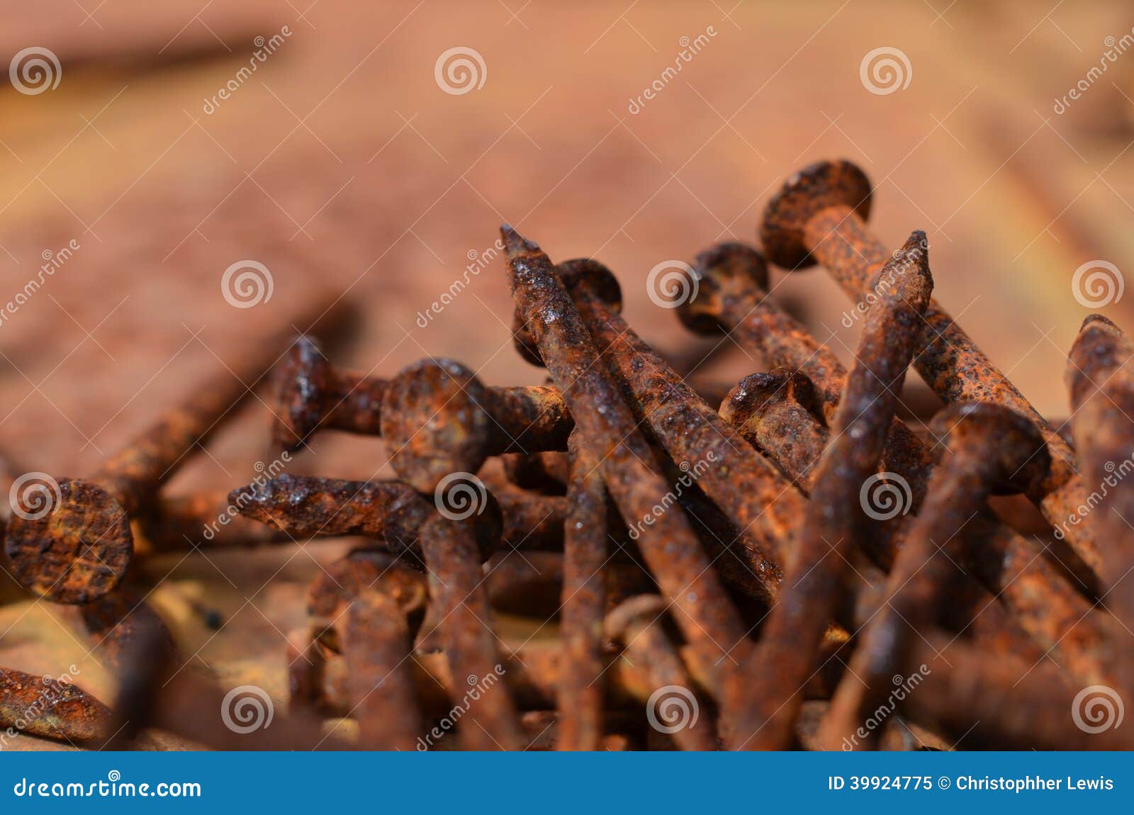 Rusty nails stock image. Image of group, drill, backdrop - 39924775