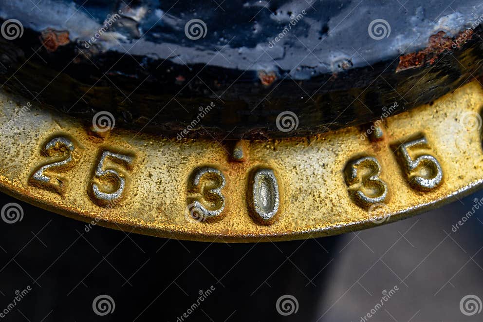 Rusty numbers stock photo. Image of jewellery, sculpture - 315793554