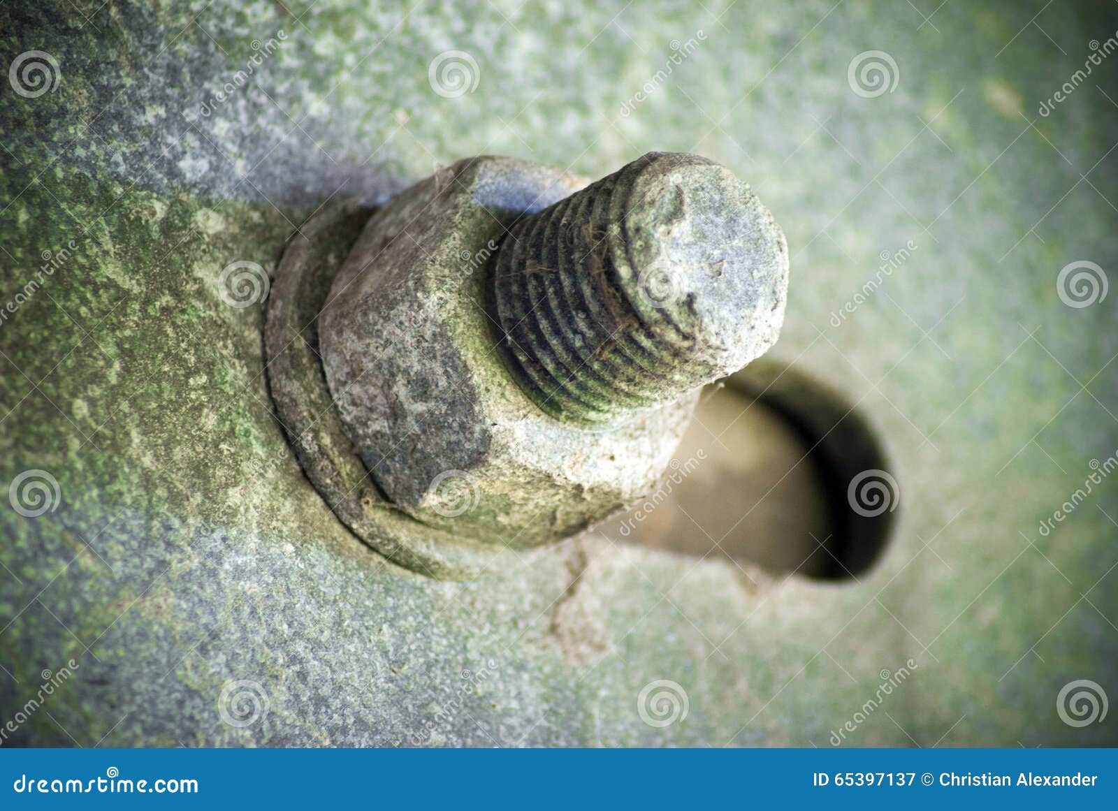 Rusty nut and bolt stock image. Image of construction - 65397137