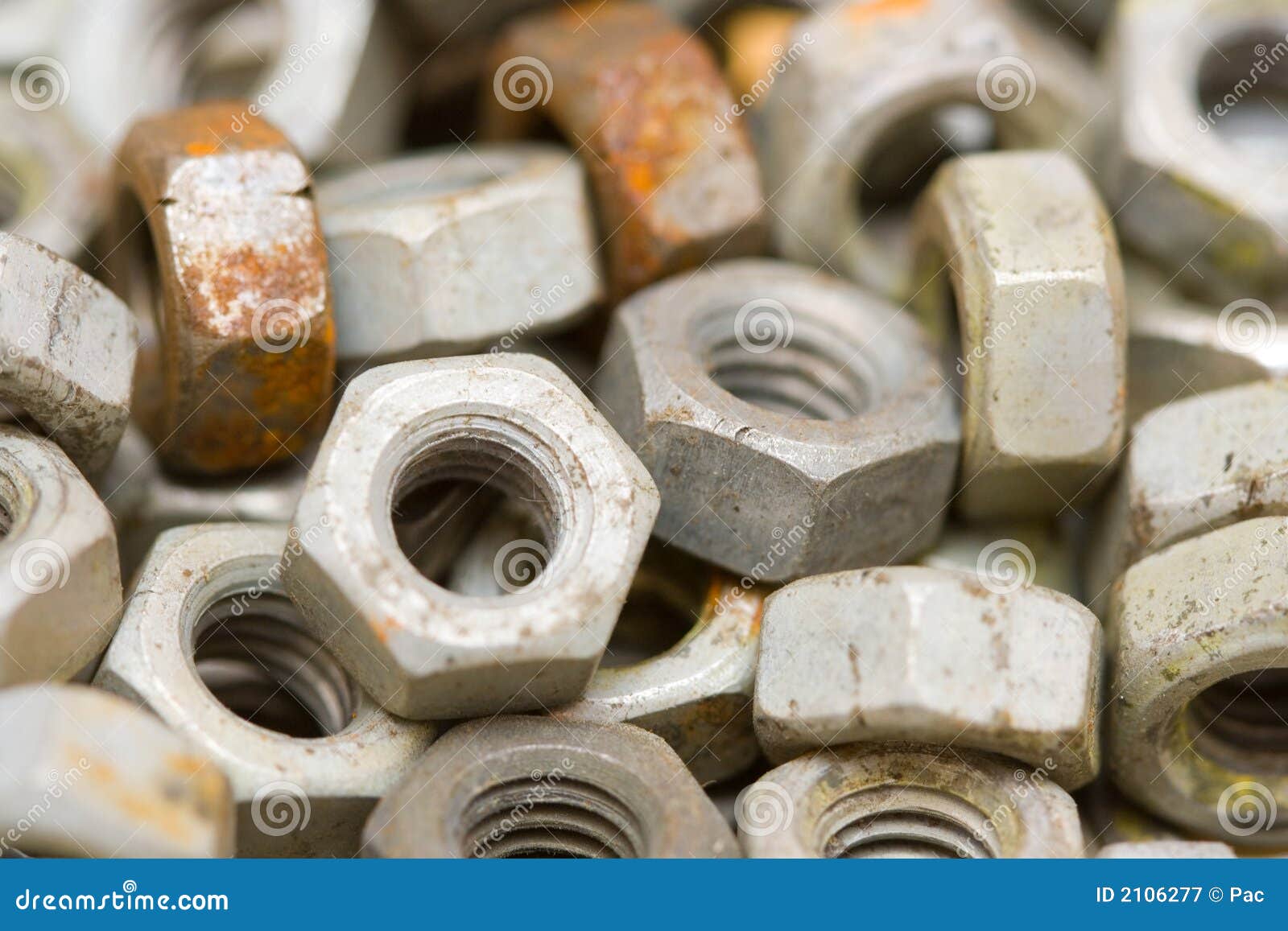 Rusty nuts stock image. Image of hexagonal, nuts, rust - 2106277
