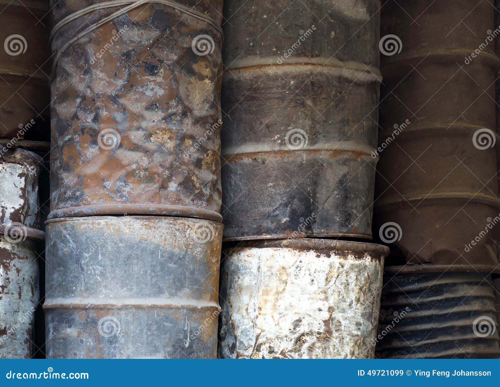 Rusty oil barrels stock image. Image of rust, rusty, obsolete - 49721099