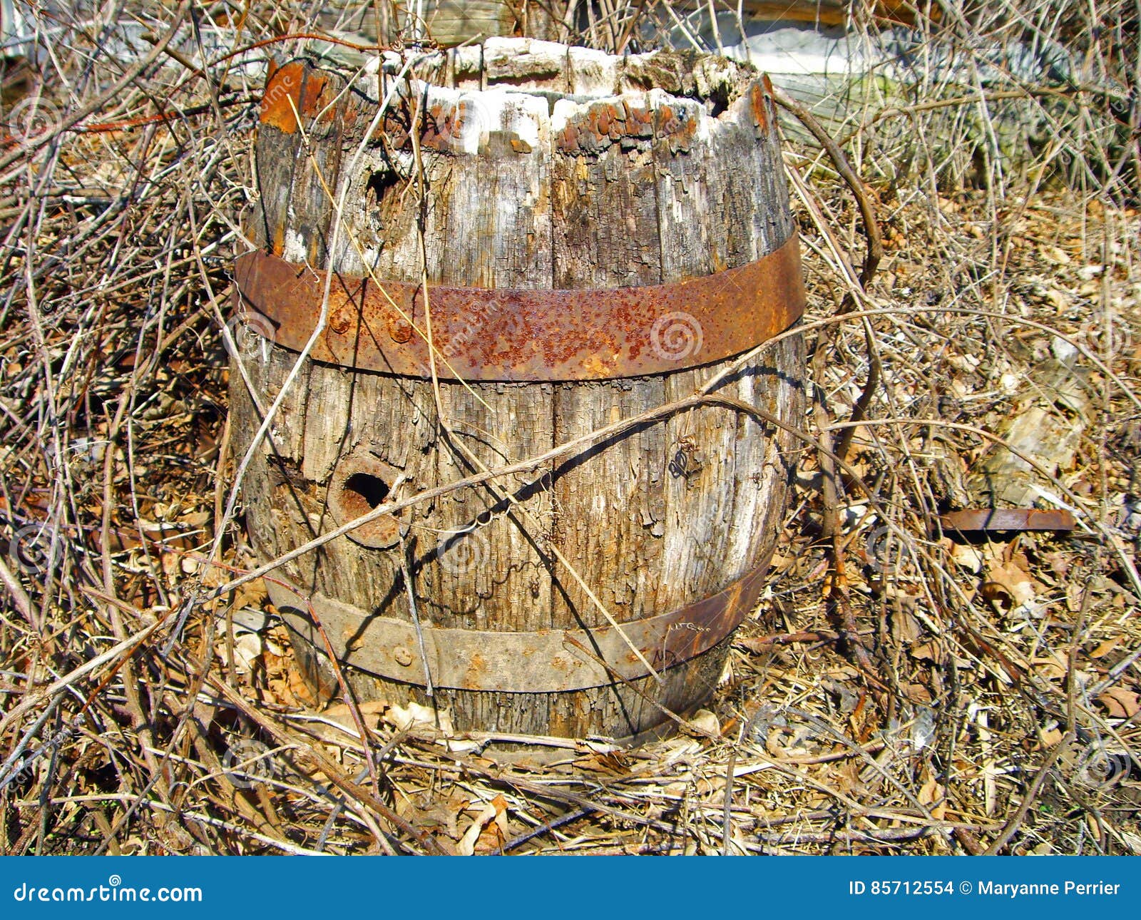 Rusty Old barrel stock photo. Image of metal, rusty, retro - 85712554