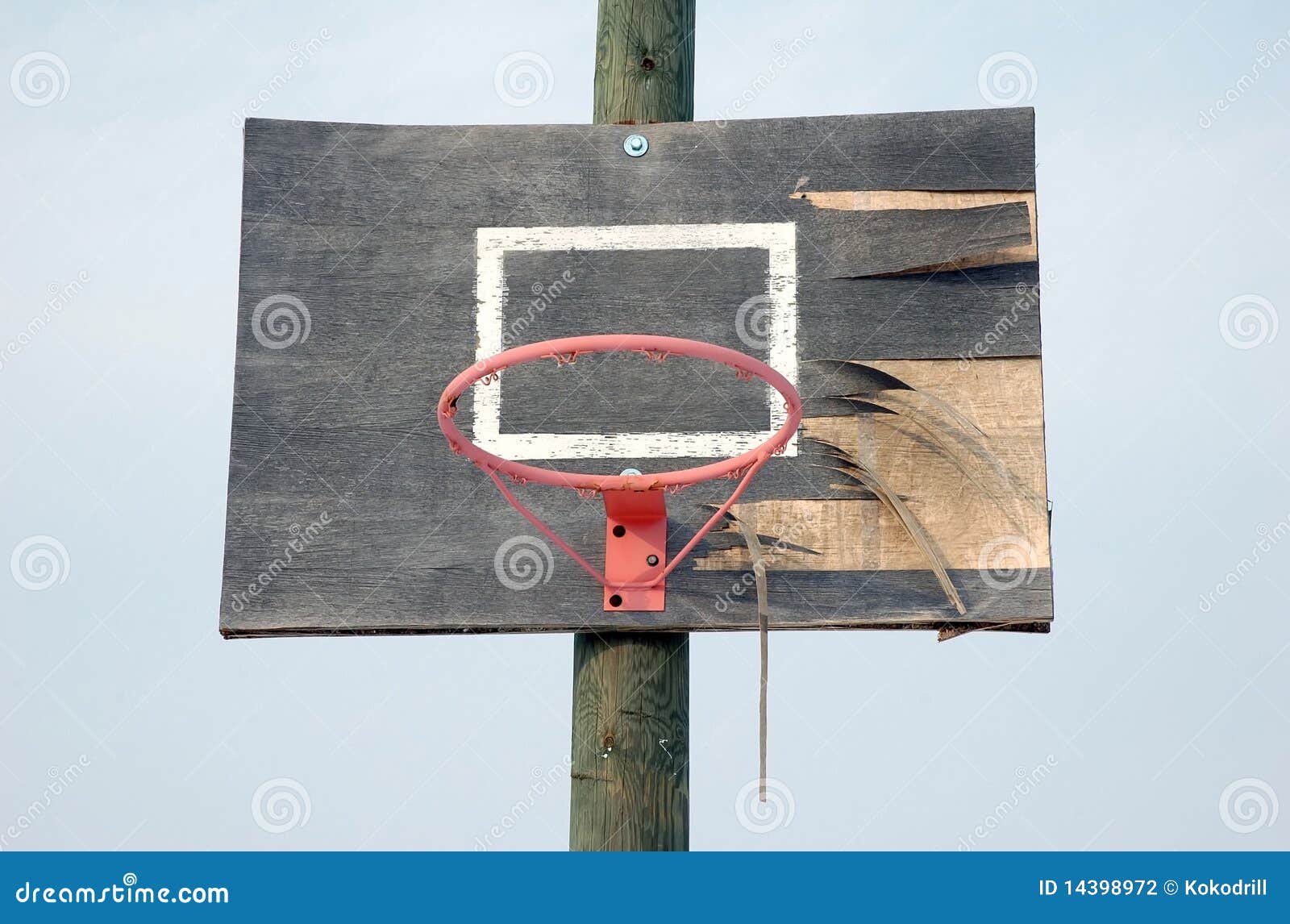Rusty old basketball hoop stock photo. Image of round - 14398972