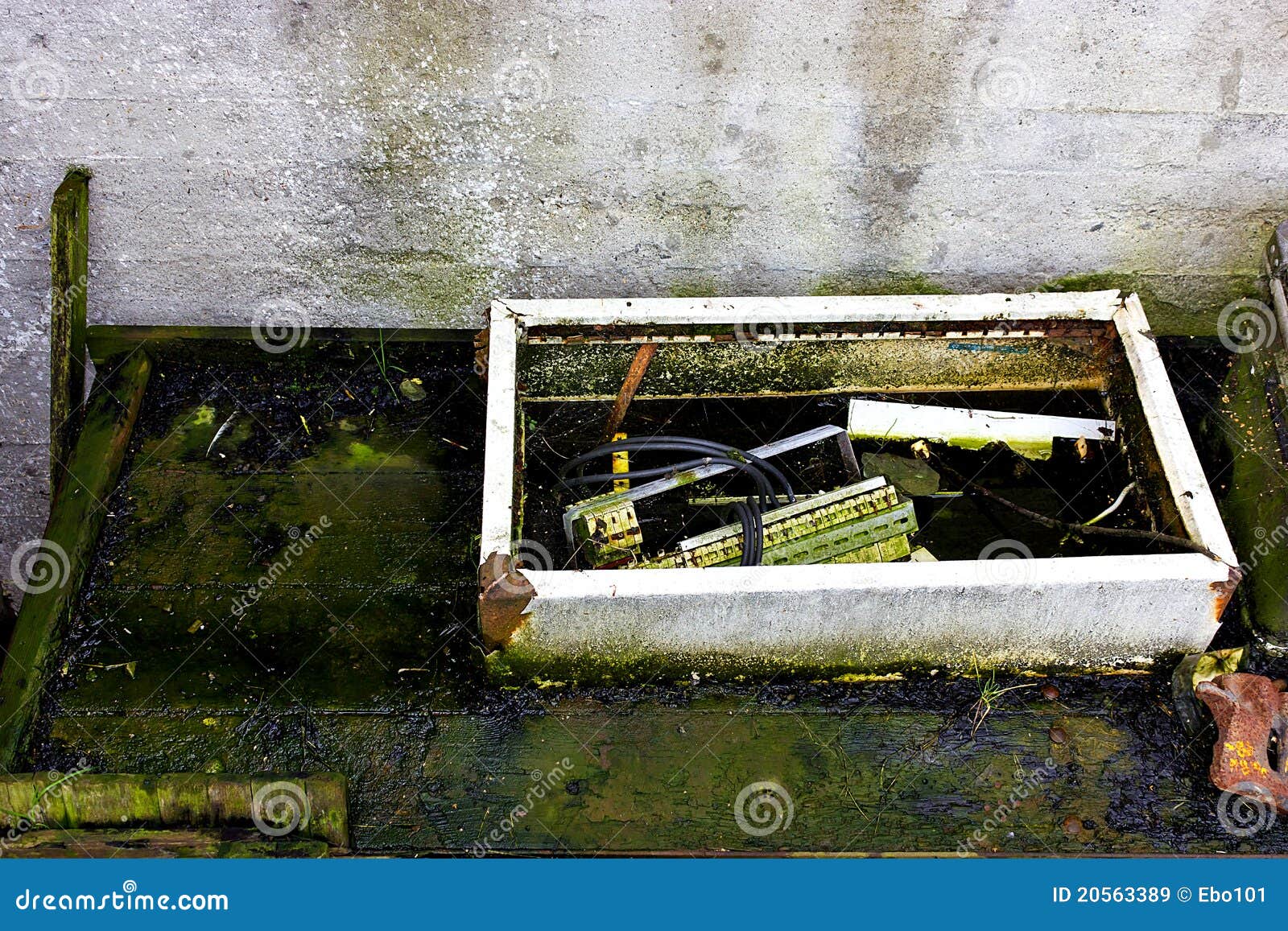 Rusty old box stock image. Image of metal, decor, decay - 20563389