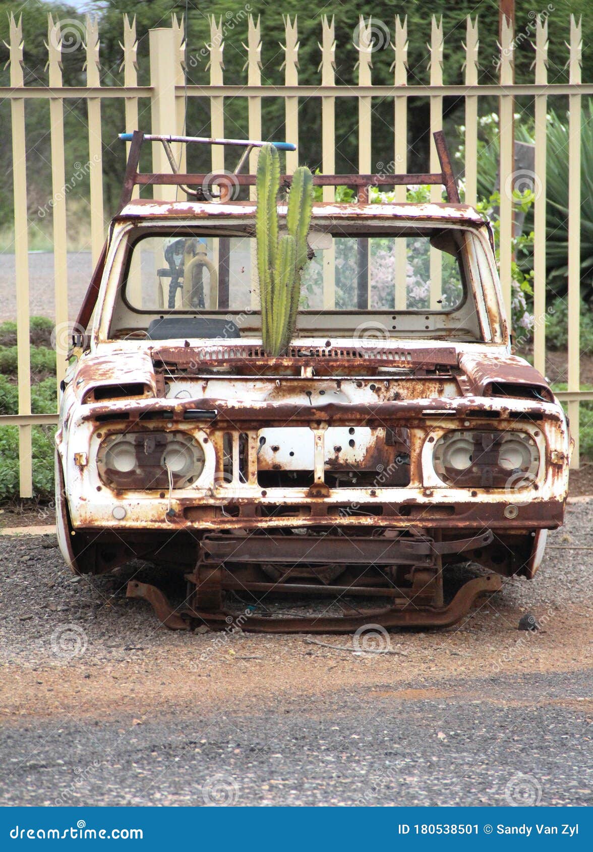 Rusty old broken down car stock image. Image of outdoor - 180538501