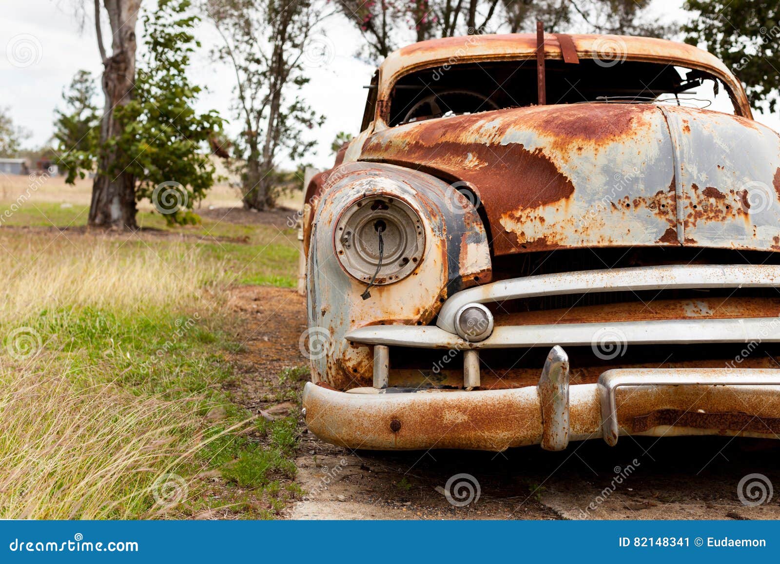 Rusty old car stock image. Image of rusting, rural, auto - 82148341