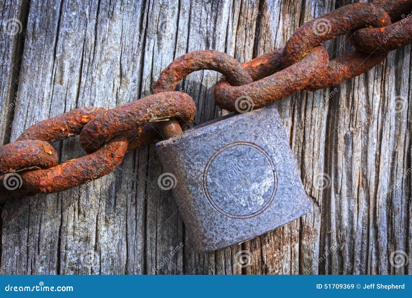 Rusty Old Chain and Padlock Stock Image - Image of texture, corrosion ...