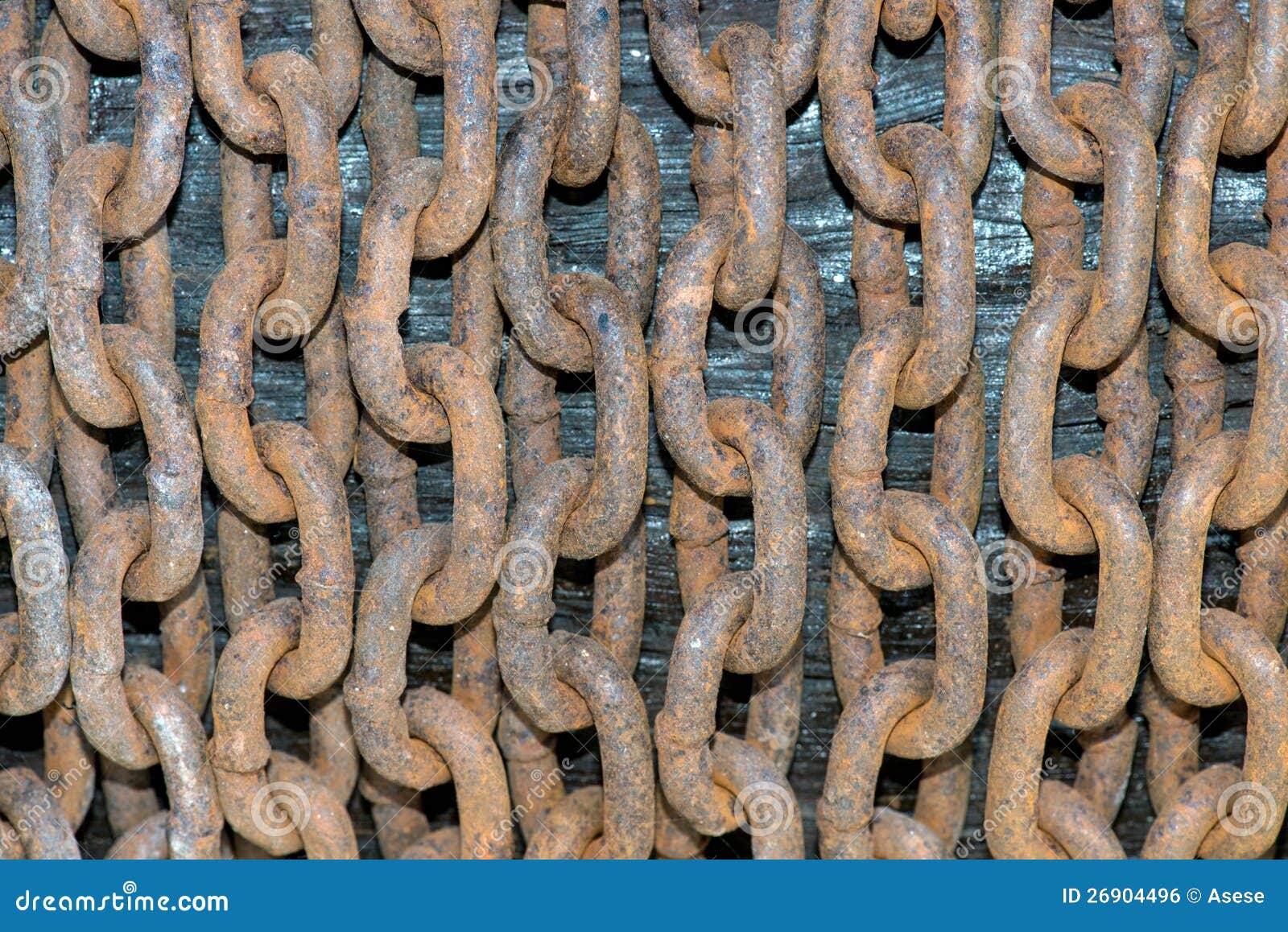 Rusty old chains stock photo. Image of bronze, closeup - 26904496