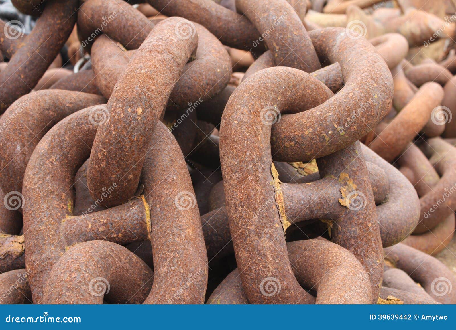 Rusty Old Chains stock photo. Image of close, chains - 39639442