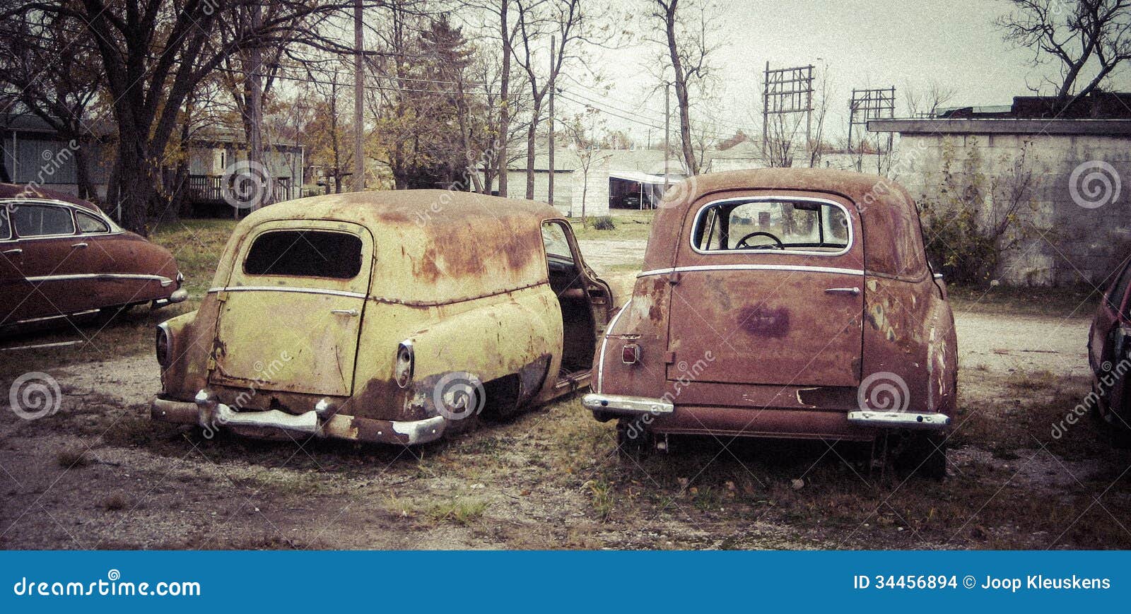 Rusty old classic cars stock photo. Image of auto, deserted - 34456894