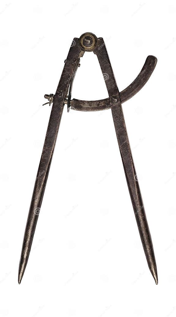 Rusty old compass stock image. Image of technical, mathematical - 32073891