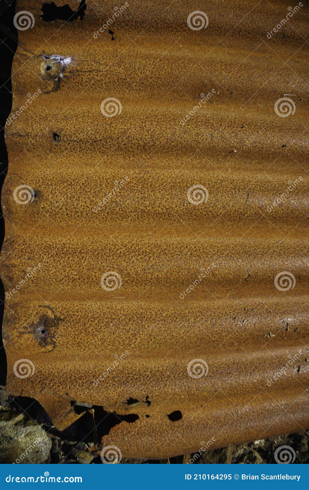 Rusty Old Corrugated Iron Junk Left Stock Image - Image of ...