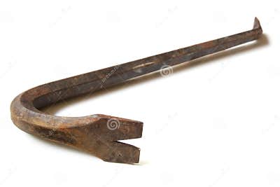 Rusty Old Crowbar stock photo. Image of worn, crowbar - 18433478