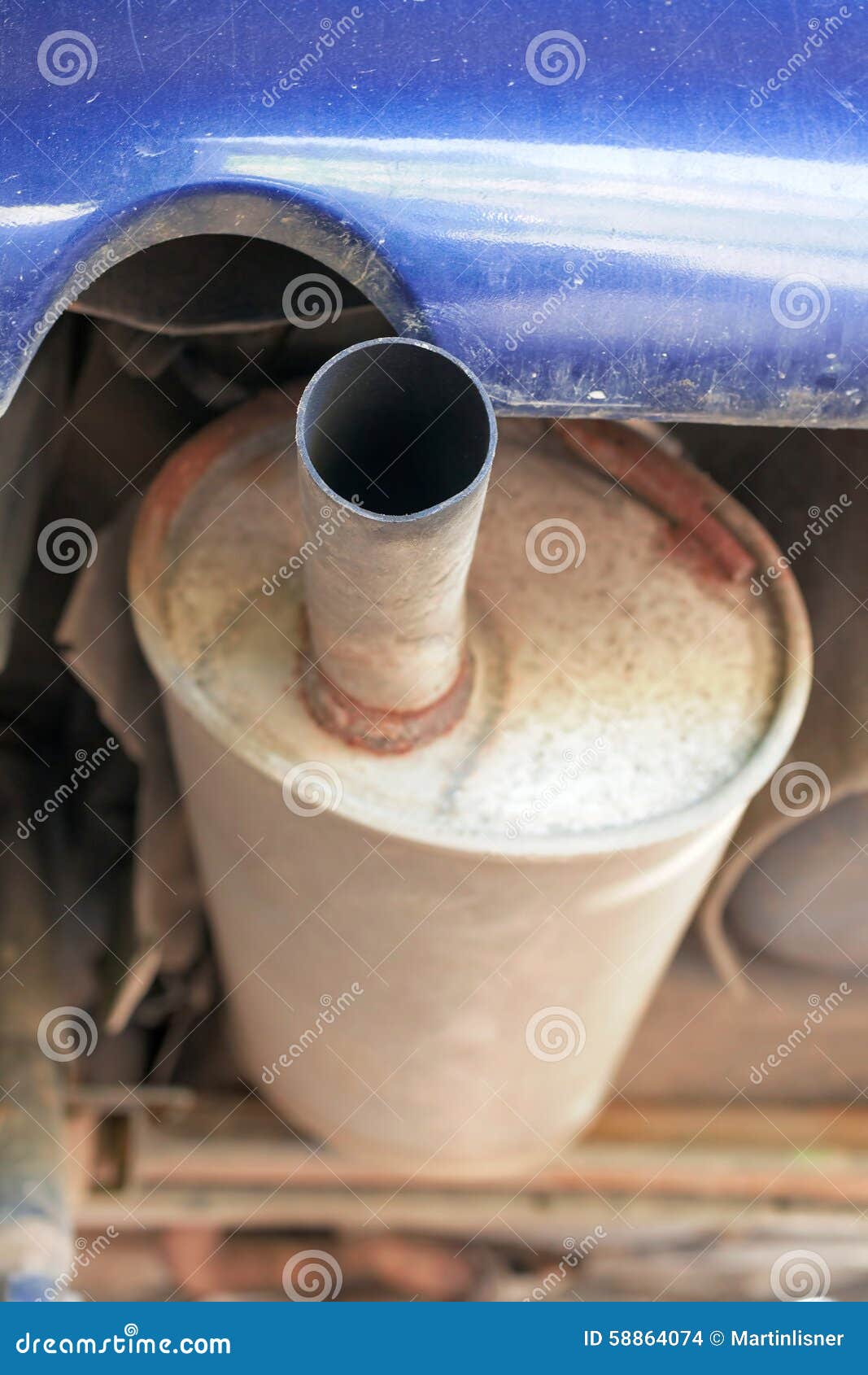 Rusty old exhaust pipe stock photo. Image of travel, pollution - 58864074