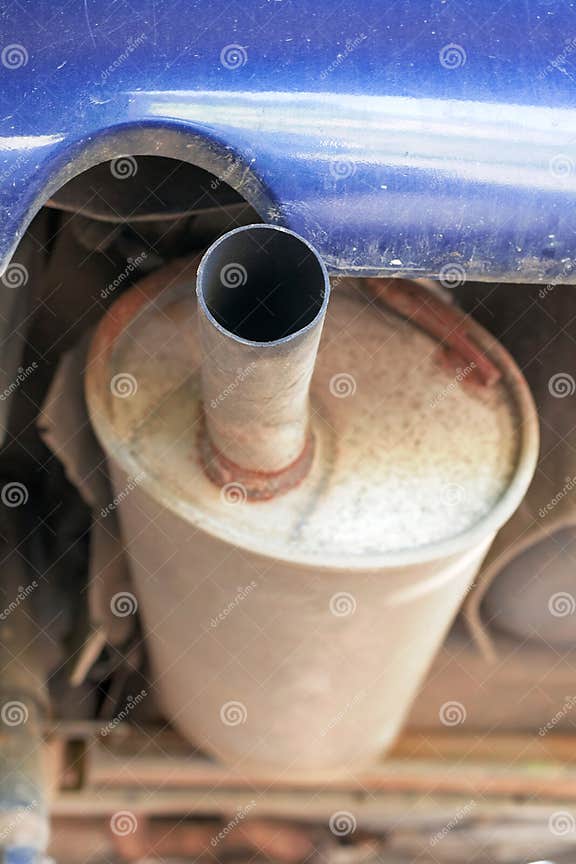 Rusty old exhaust pipe stock photo. Image of travel, pollution - 58864074