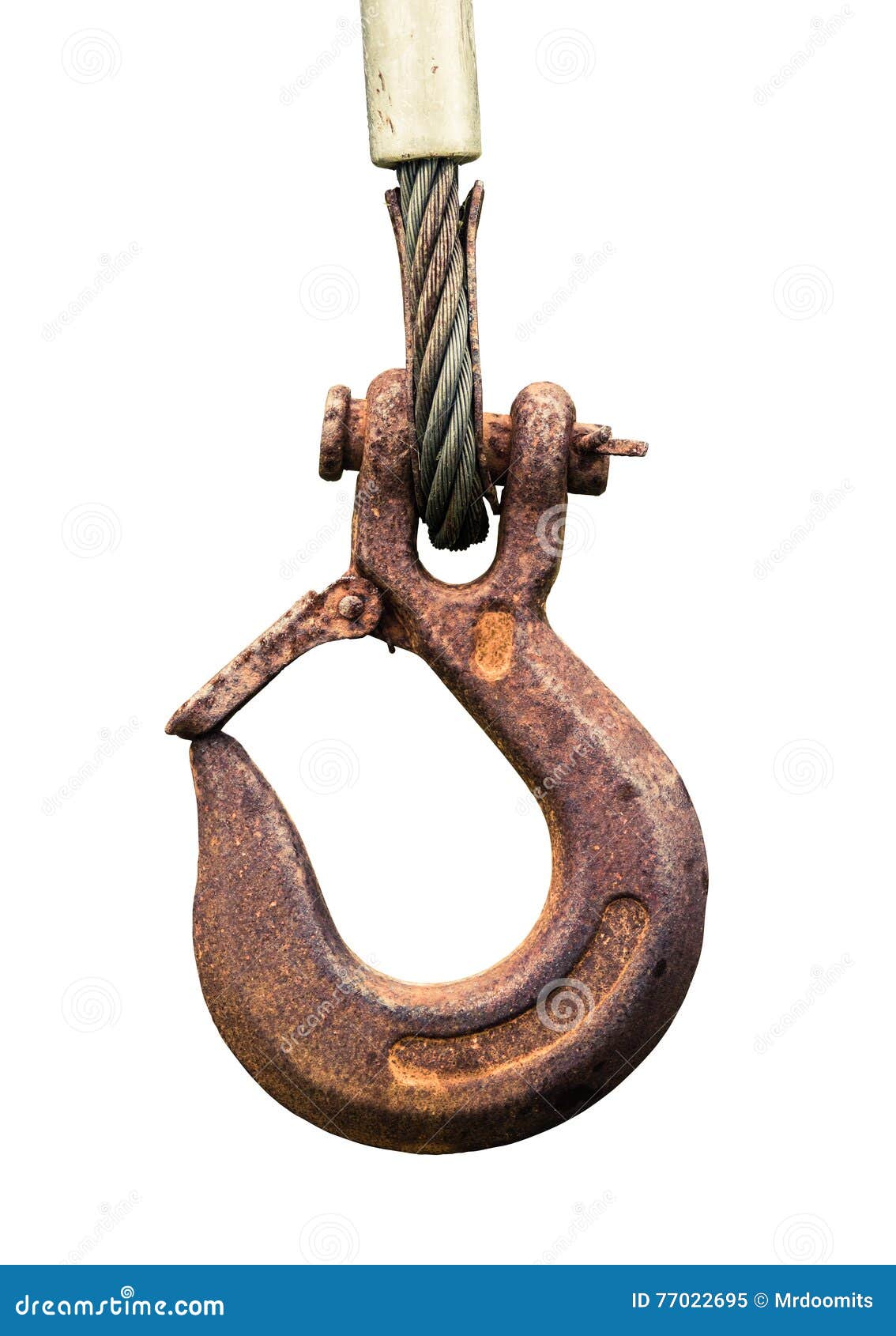 Rusty Old Hook stock image. Image of lift, rust, closeup - 77022695