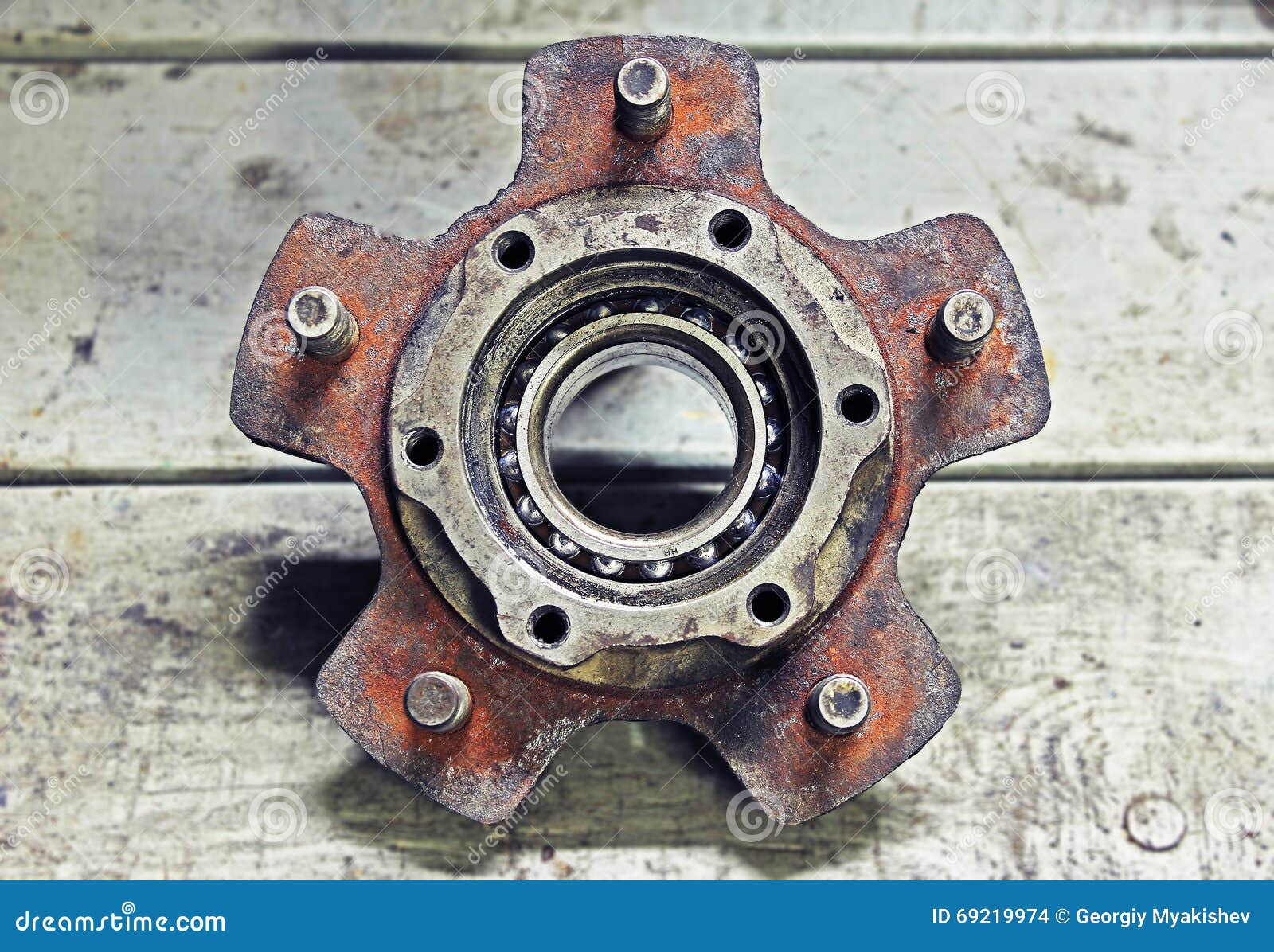 Rusty old hub stock photo. Image of service, rusty, rudder - 69219974