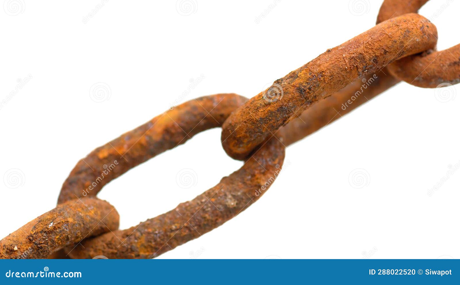 Rusty Old Iron Chain on White Background Stock Photo - Image of metal ...